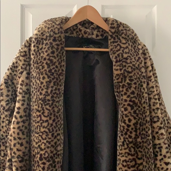 Monterey Fashions | Jackets & Coats | Faux Fur Leopard Print Coat ...